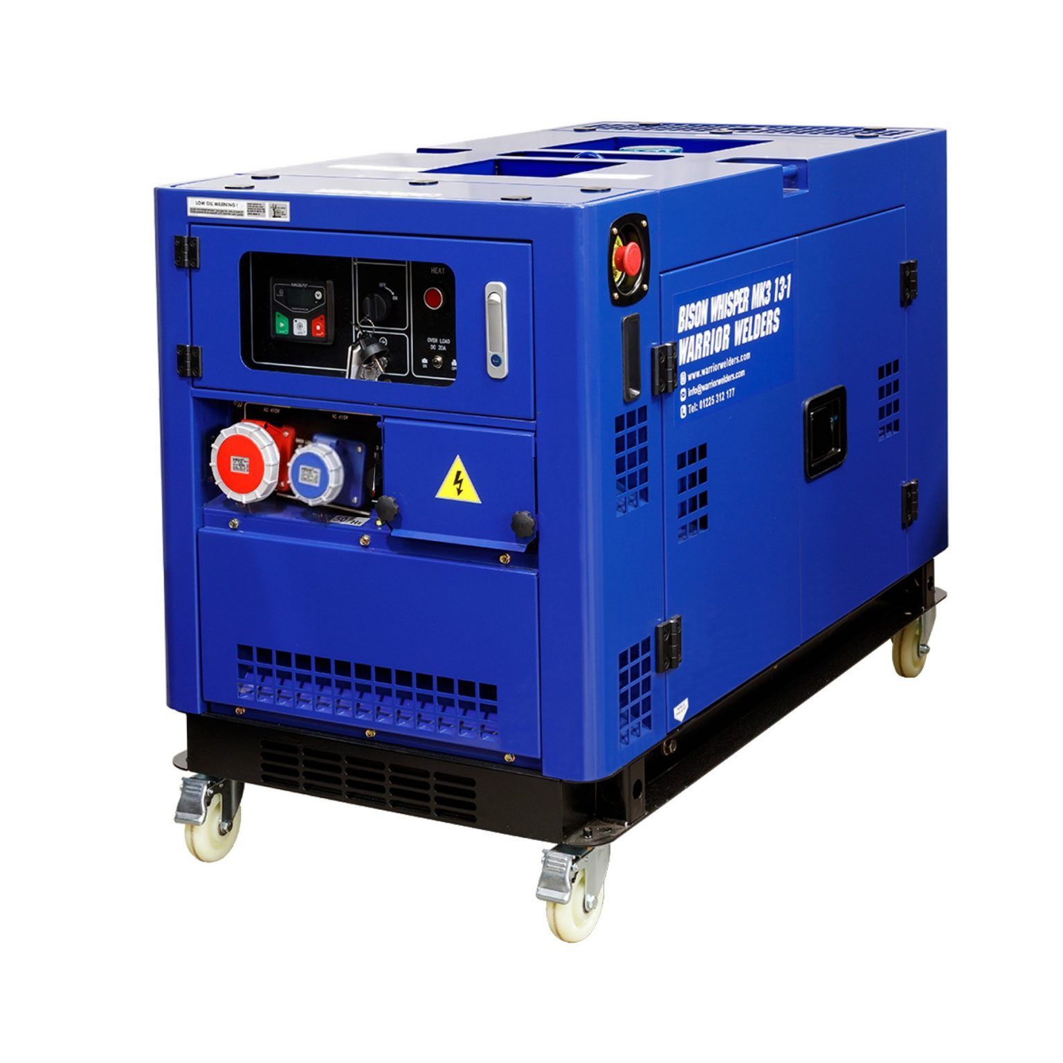BISON TWIN CYLINDER 13KVA 415V/240V DIESEL GENERATOR – Warrior Welders